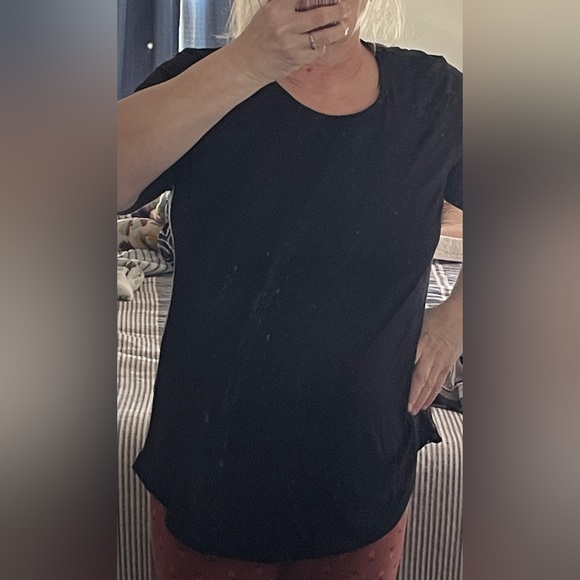 west loop | Tops | Nwt Womans West Loop Black Tunic Short Sleeve Shirt ...